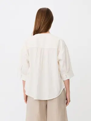 MASAI COPENHAGEN Madyrentha Round Neck Oversized Blouse