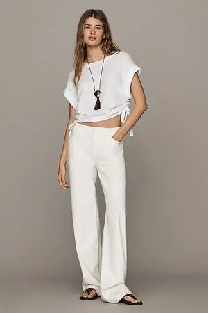 Sanctuary All Day Ruched Tee - White