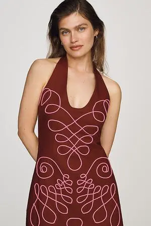 THE WOLF GANG Lera Len Maxi Dress