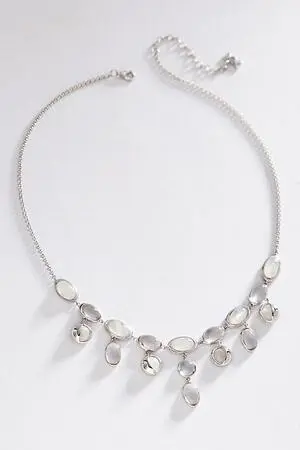 AWE INSPIRED Midnight Reflection Collar Necklace - Silver
