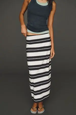 Z Supply Gail Striped Midi Skirt