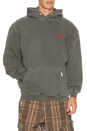 REPRESENT Owners Club Hoodie In Blue - Washed Black