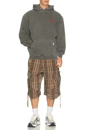 REPRESENT Owners Club Hoodie In Blue - Washed Black