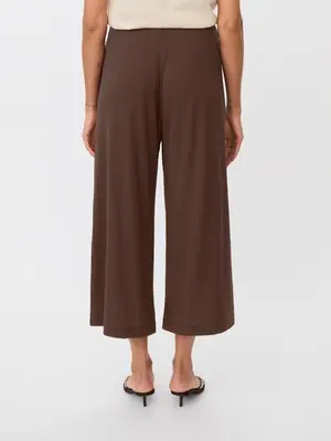 MASAI COPENHAGEN Mapryvora Wide Leg Cropped Trouser - Sh. Chocolate