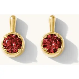 BEADS BY TARA Bonbon Stud Earrings - Ruby