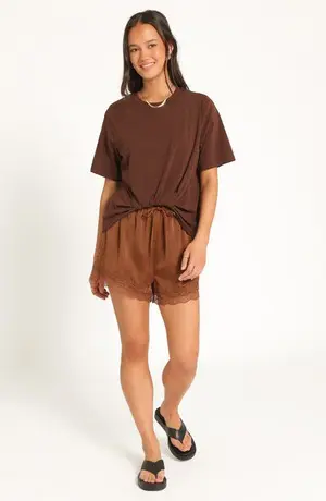 PETAL & PUP Landon Cotton Blend Knit T-shirt