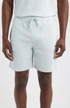BOSS Waffle Knit Shorts - Open Blue