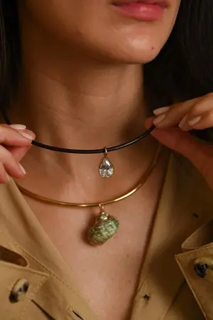 BEADS BY TARA Frankie Pendant Necklace - Pear
