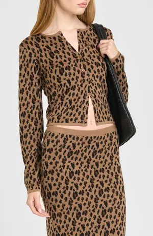 WAYF Willa Checked Cardigan