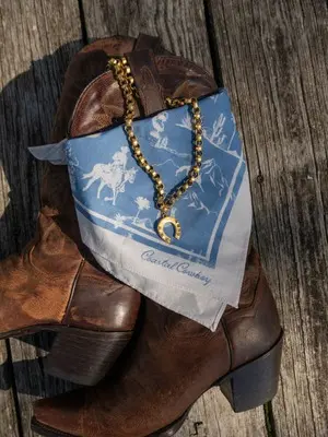 BEADS BY TARA Lucky Me Horseshoe Pendant Necklace