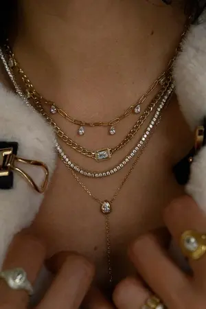 BEADS BY TARA Pear Lariat Necklace