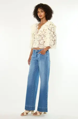 KANCAN Terri Essentials Low Rise Wide Jeans