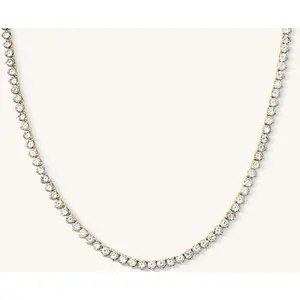 BEADS BY TARA Carissa Tennis Necklace - Gold