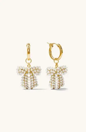 BEADS BY TARA Lola Earrings With Removable Charm - Gold