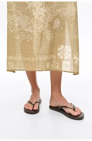 Bimba Y Lola Square Scarf Midi Dress