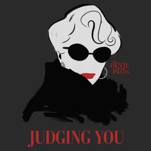 THE DEVIL WEARS PRADA Miranda Priestly Judging You Red Logo Short Sleeve Graphic T-shirt