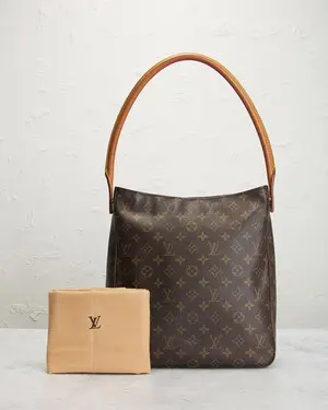 FWRD RENEW Louis Vuitton Monogram Looping Gm Shoulder Bag - Brown