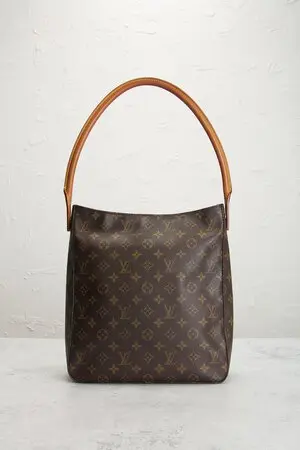 LOUIS VUITTON Monogram Looping Gm Shoulder Bag - Brown
