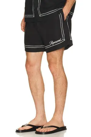 REPRESENT Border Shorts - Jet Black