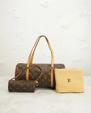 FWRD RENEW Louis Vuitton Monogram Papillon 30 Handbag &amp; Mini Set - Brown