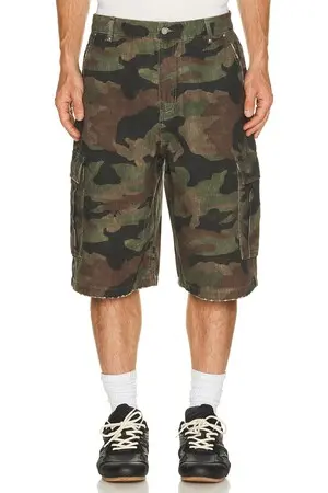REPRESENT Camouflage Cargo Shorts - Camo