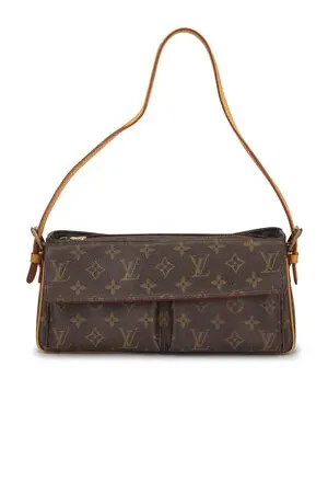 LOUIS VUITTON Monogram Canvas Shoulder Bag - Brown