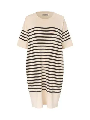 MASAI COPENHAGEN Striped Relaxed Knit Dress