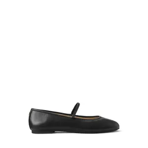 Ralph Lauren Jayna Nappa Leather Mary Jane Flat