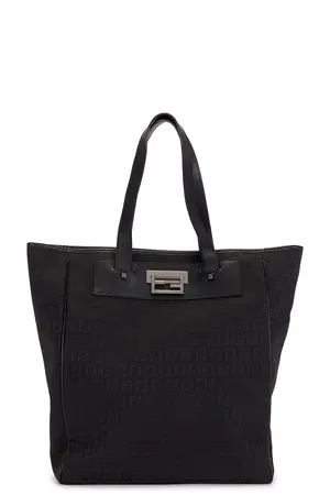 Fendi Zucchino Tote Bag - Black