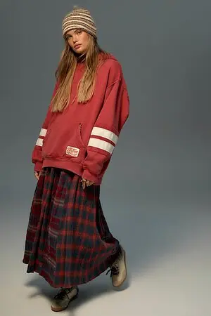 Free People We The Free Field Day Hoodie - Red Combo