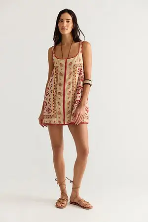 Free People Fleur Mini Shift Dress