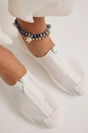 Jeffrey Campbell Margate Mesh Sneakers - White Combo