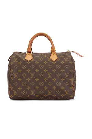 LOUIS VUITTON Monogram Speedy 30 Handbag - Brown