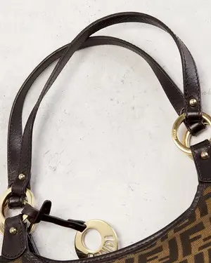 FWRD RENEW Fendi Zucca Chef Tote Bag - Brown