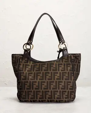 FWRD RENEW Fendi Zucca Chef Tote Bag