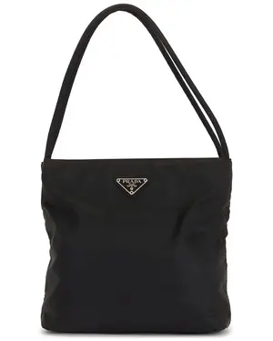 FWRD RENEW Prada Tessuto Flat Messenger Bag