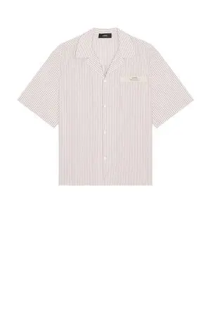 Amiri Spirit Stripe Shirt In Beige