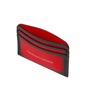 CHRISTIAN LOUBOUTIN Canopy Card Holder Calf Brush - Loubi