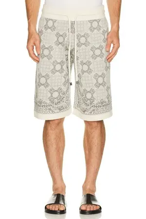 Amiri Ma Quad Check Mesh Knit Short