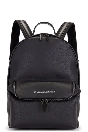 CHRISTIAN LOUBOUTIN Nostalgic Backpack Calf Empire - Black