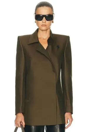 Khaite Armair Jacket In Olive