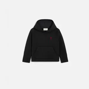 AMI Paris Cotton Hoodie With De Coeur
