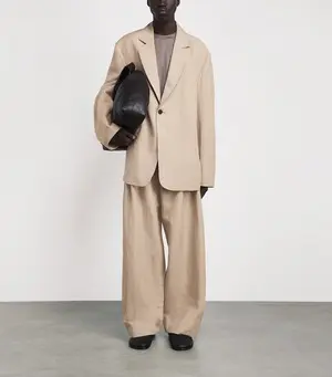 Studio Nicholson Linen-wool Single-breasted Blazer