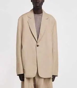 Studio Nicholson Linen-wool Single-breasted Blazer