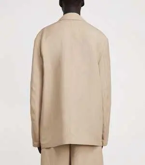 Studio Nicholson Linen-wool Single-breasted Blazer