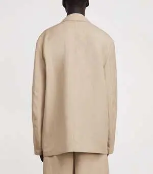 Studio Nicholson Linen-wool Single-breasted Blazer