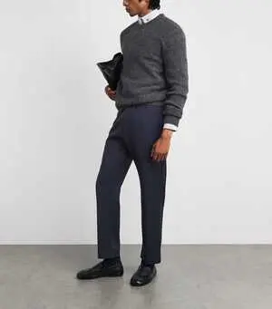 Barena Venezia Wool-blend Drawstring Straight Trousers