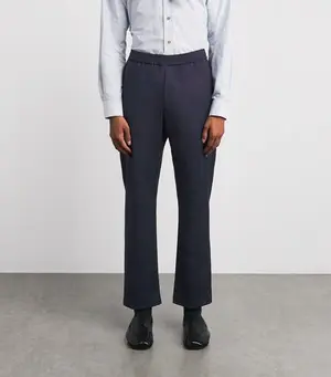 Barena Venezia Wool-blend Drawstring Straight Trousers