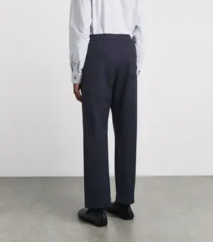 Barena Venezia Wool-blend Drawstring Straight Trousers