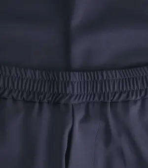 Barena Venezia Wool-blend Drawstring Trousers - Navy